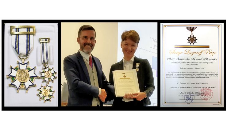 Serge Lazareff Prize for JFTC Legal Team’s Member :: JFTC - NATO